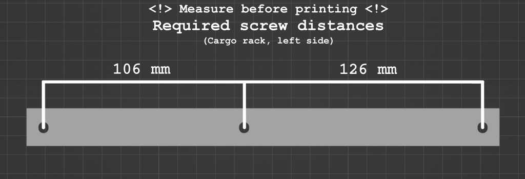 Bicycle Cargo Rack MOLLE Panel by OliverP | Download free STL model ...