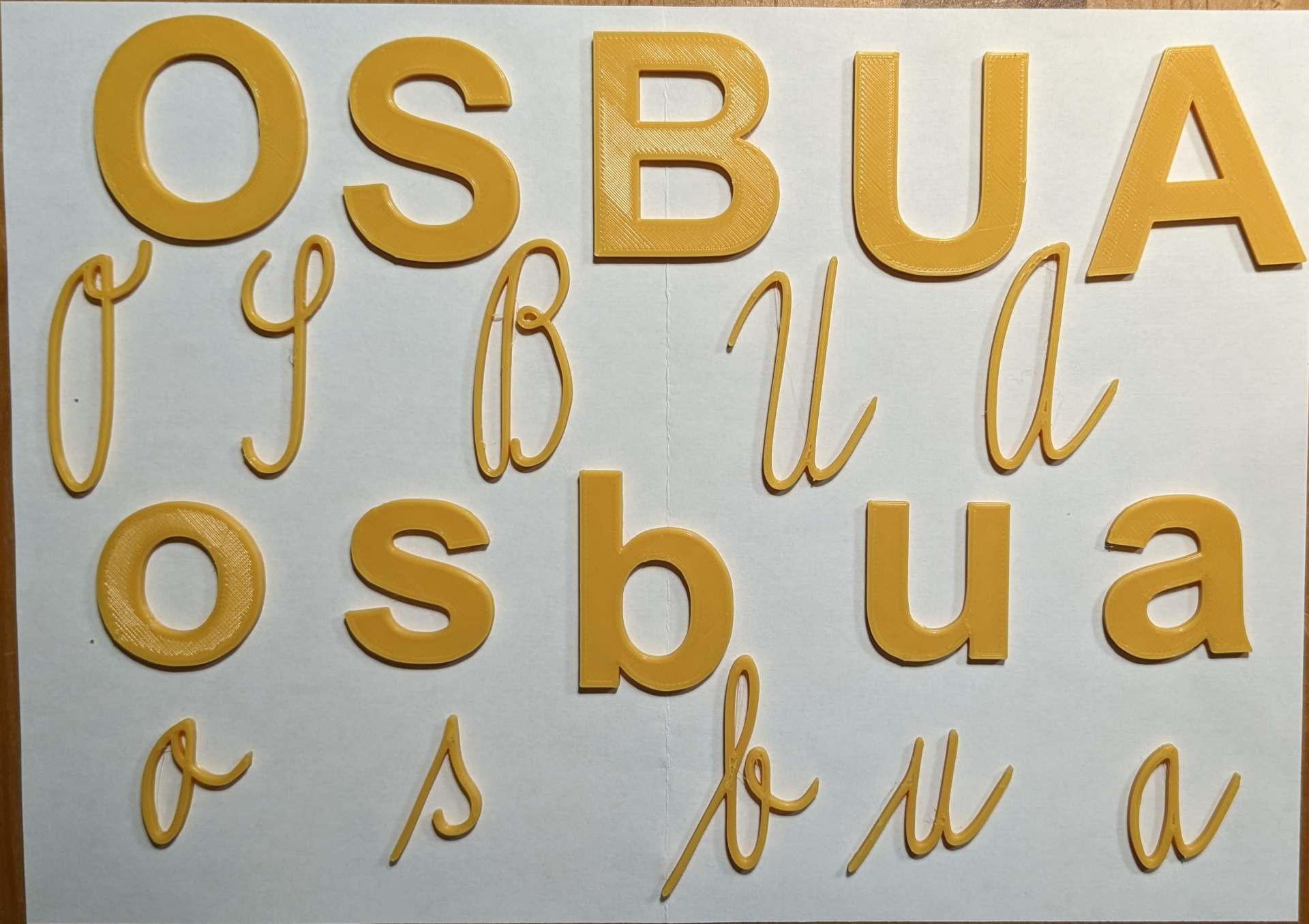 OSBUA psací písmena pro splývavé čtení Sfumato by blahab | Download ...