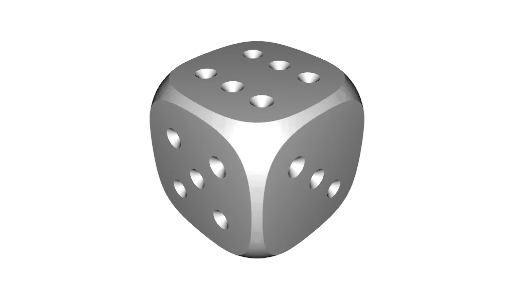 dice faces 3d