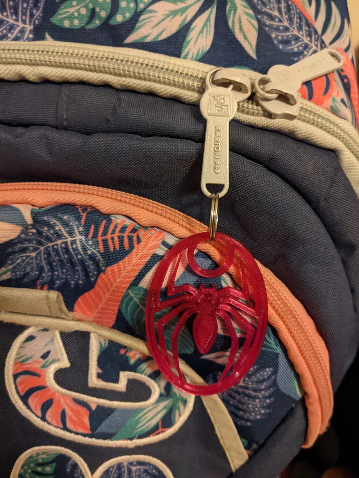 Spiderman Keychain Logo by miXal | Download free STL model | Printables.com