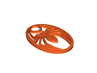 Spiderman Keychain Logo by miXal | Download free STL model | Printables.com