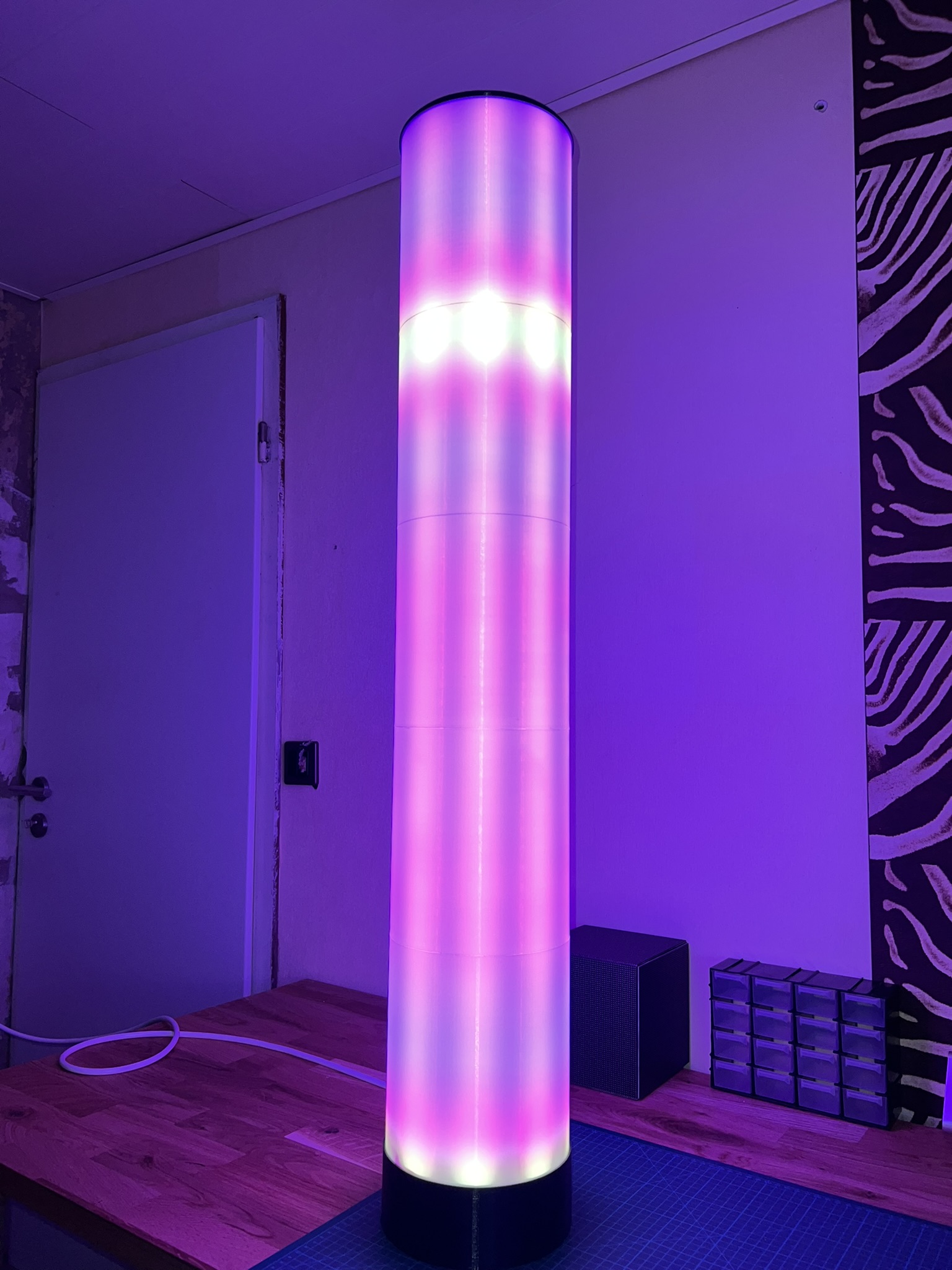 LED Tower Lamp | WLED Tower Lamp by qrotec | Download free STL model ...