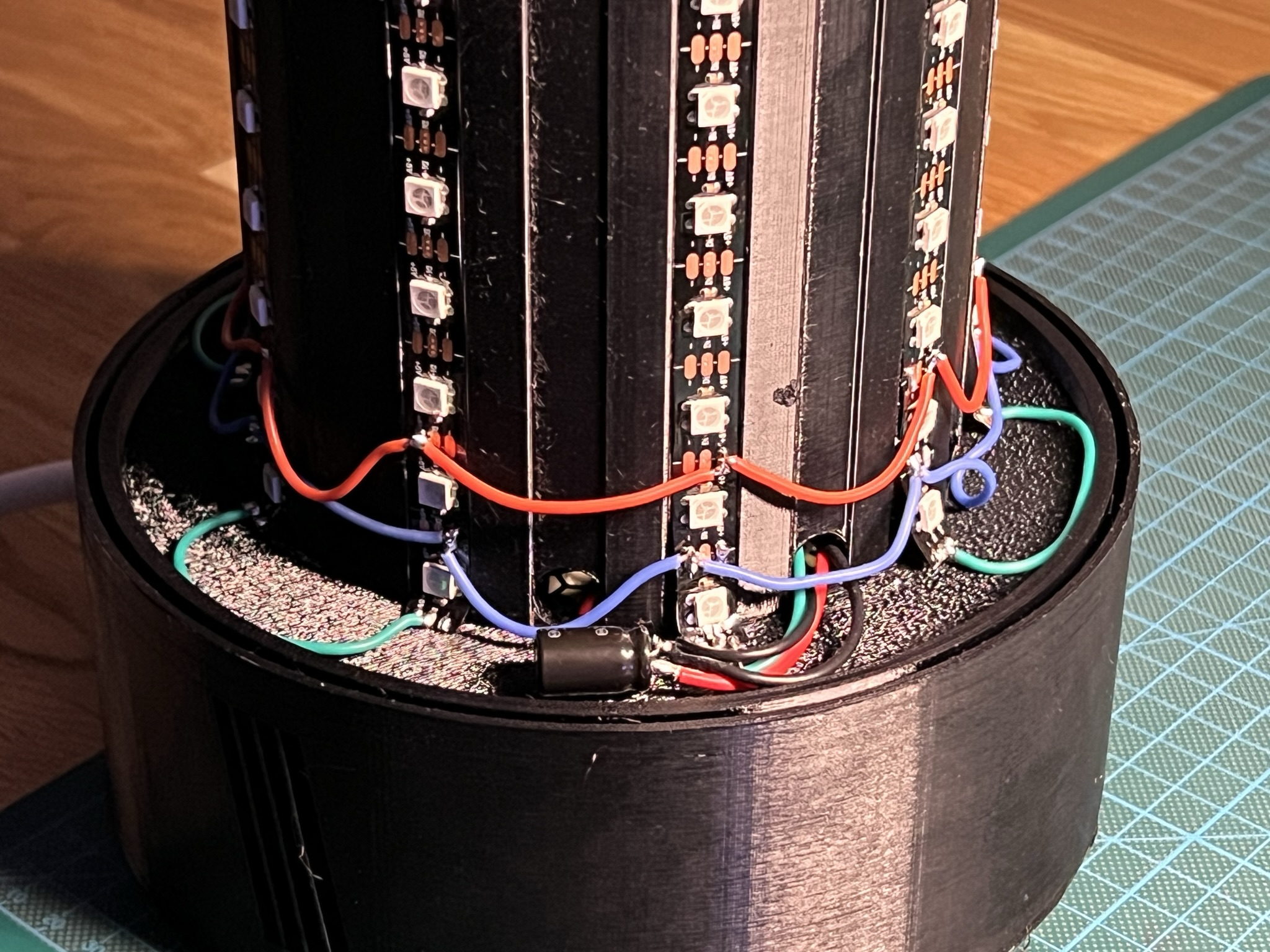 LED Tower Lamp | WLED Tower Lamp by qrotec | Download free STL model ...