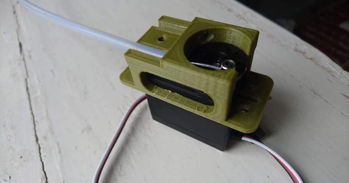 Bowden Cable Servo Control for Robotics by johnbbb | Download free STL ...