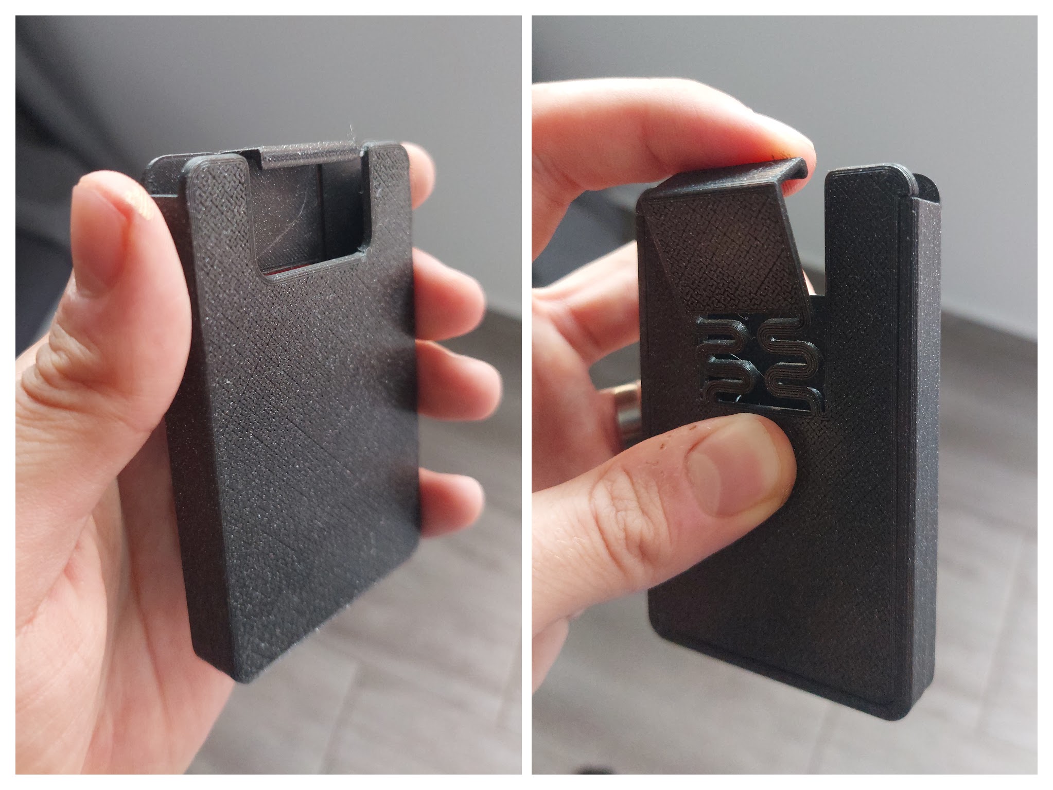 Wallet with spring "lock" by safpep | Download free STL model ...
