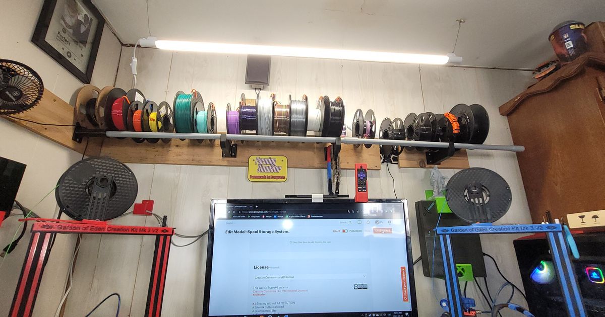 Spool Storage System. por MSkillet | Descargar modelo STL gratuito ...