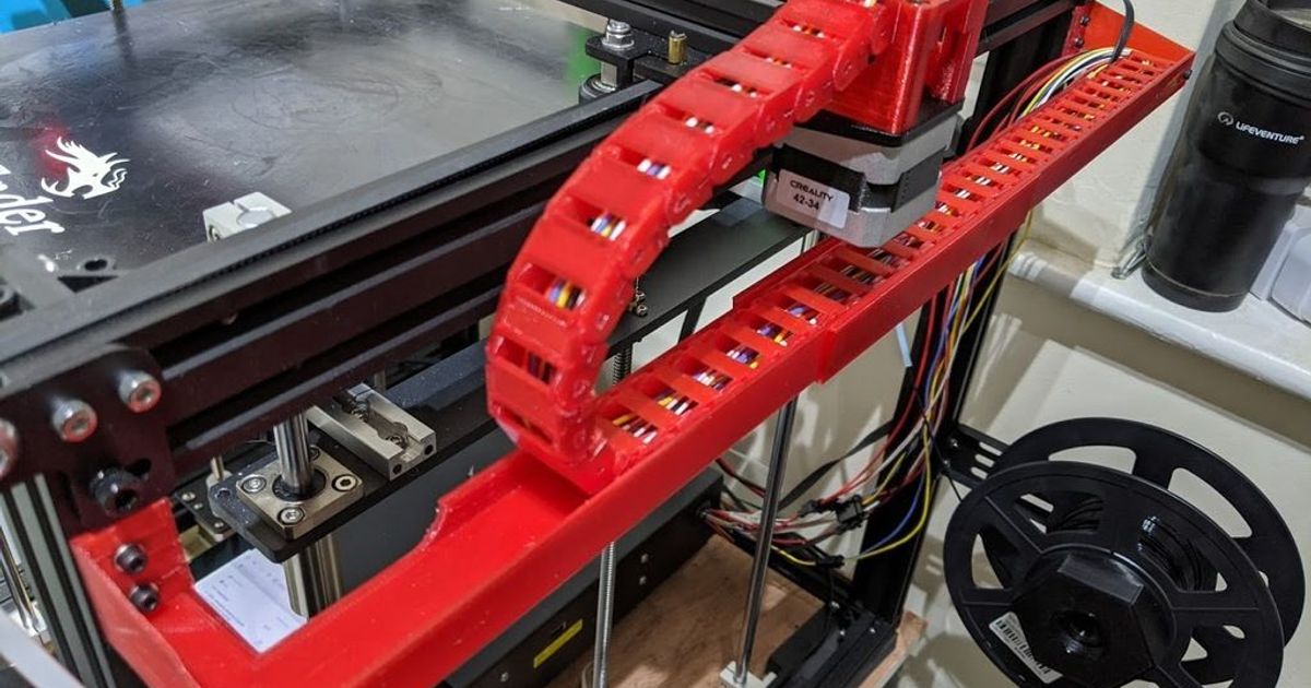 Ender 5 Plus Cable Chain Tray by theAftab | Download free STL model ...