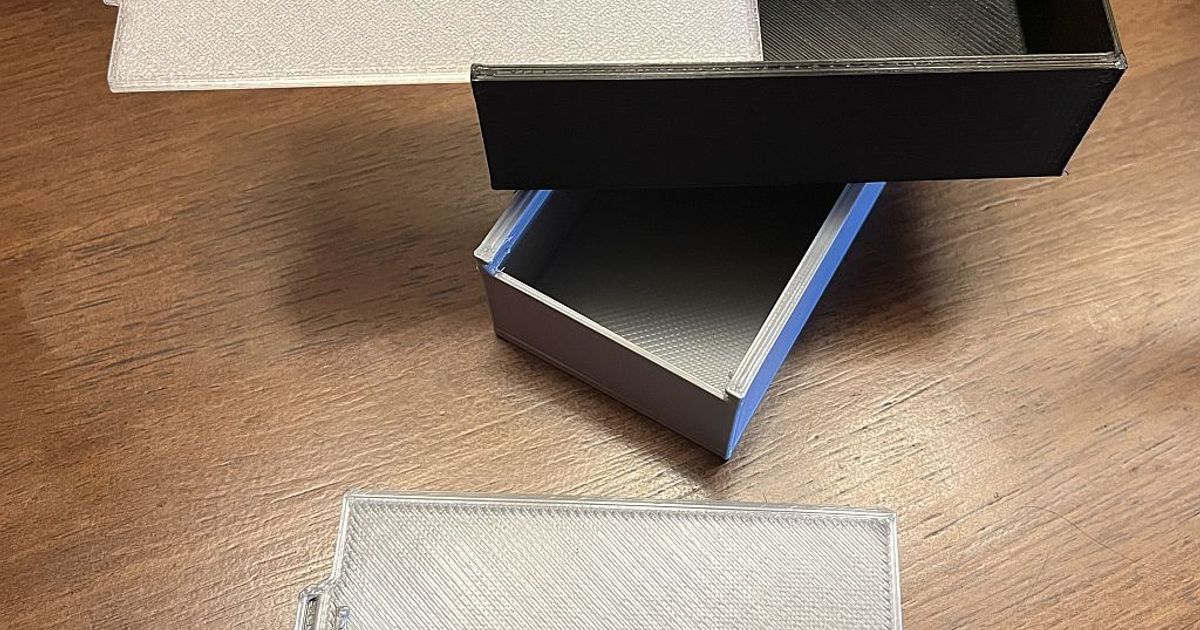 Sliding Lid Box by DoctorStrobe | Download free STL model | Printables.com