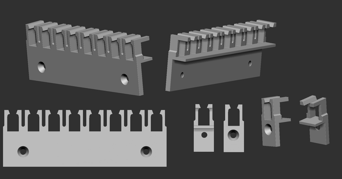 Captive cable desk comb | Cable management by Raven Van de Werken ...
