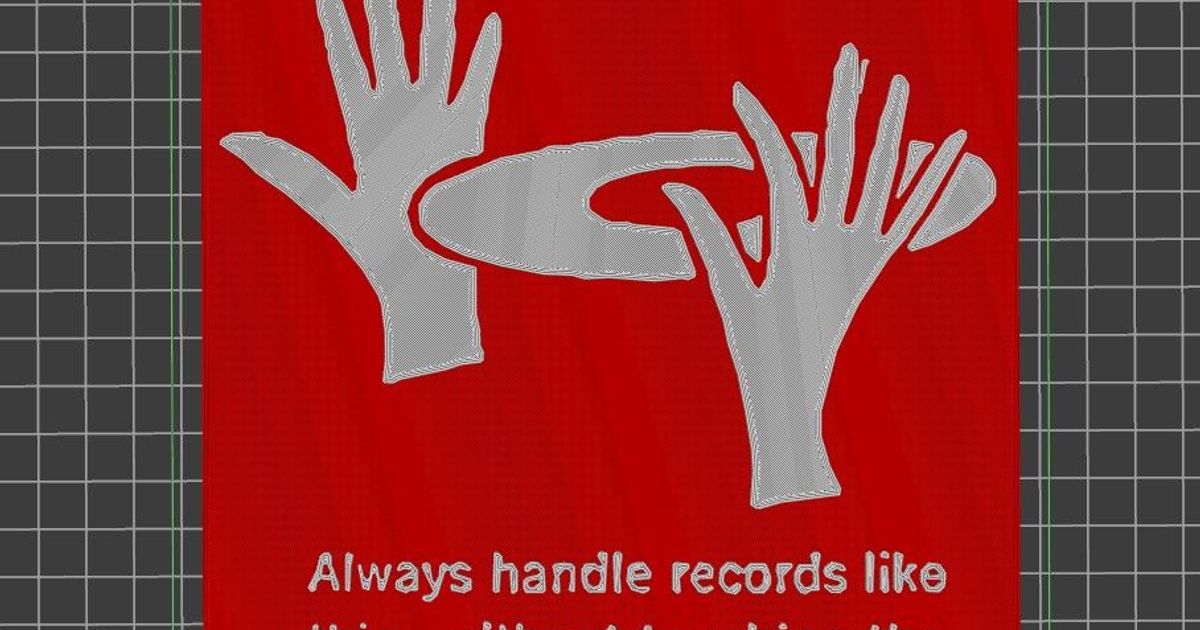 Proper vinyl handling - wall sign by Luther | Download free STL model ...