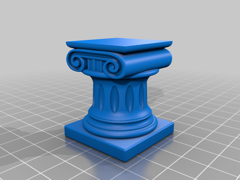 Mini Ionic Column - Tiny Object Display Podium by ThreeDeeJon ... Mini Ionic Column - Tiny Object Display Podium by ThreeDeeJon ...