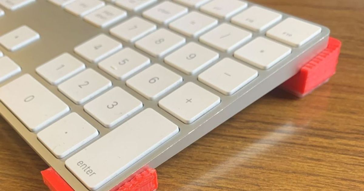 Mac Keyboard Grippy Feet by Daniel Corron | Download free STL model ...