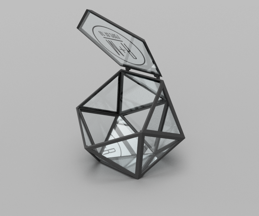 Terrarium Ring Box Icosahedron by IF ONLY 3D | Download free STL model ...