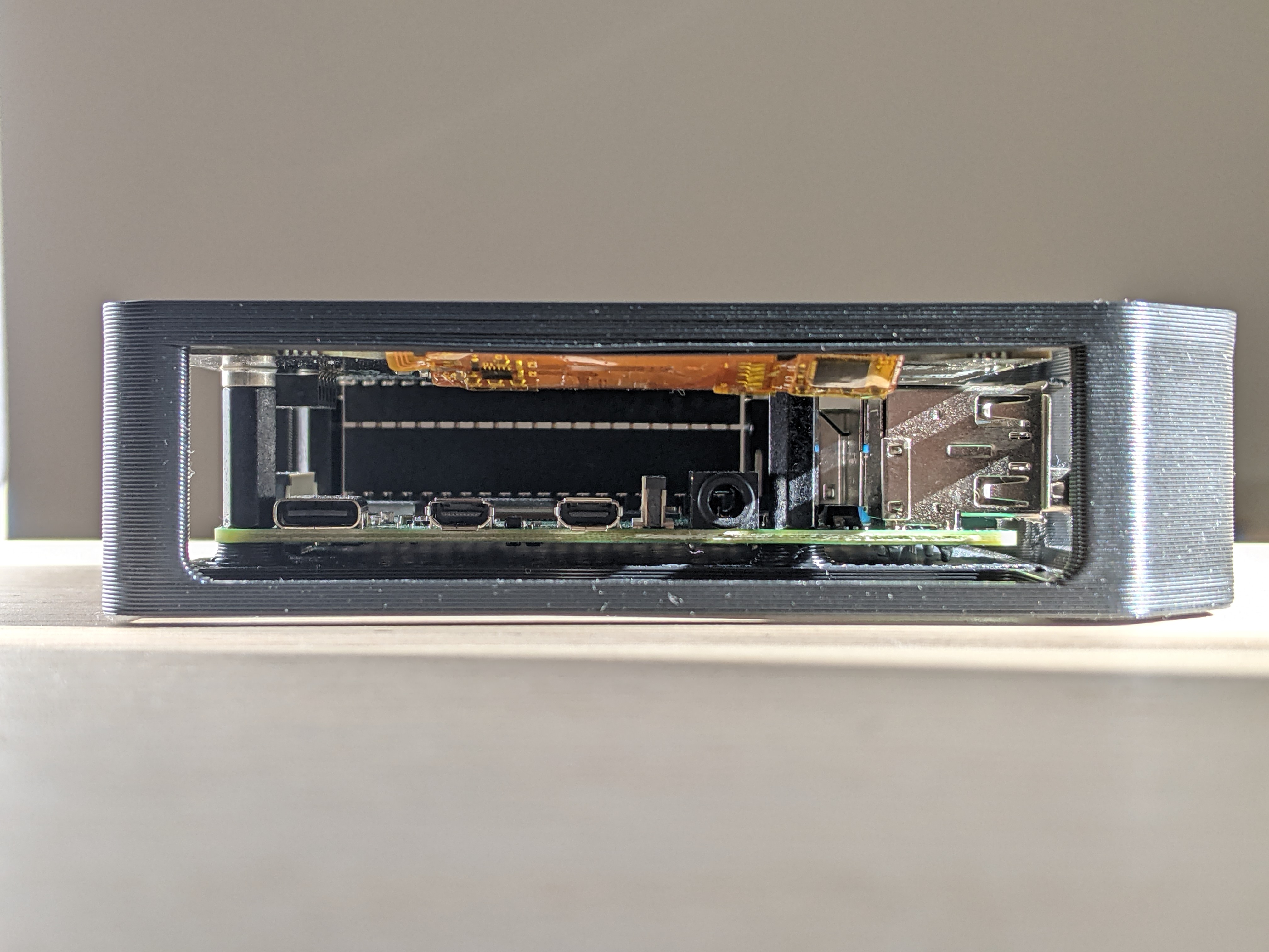 Raspberry pi 4 + HyperPixel 4.0 square case by Tom Ben | Download free ...