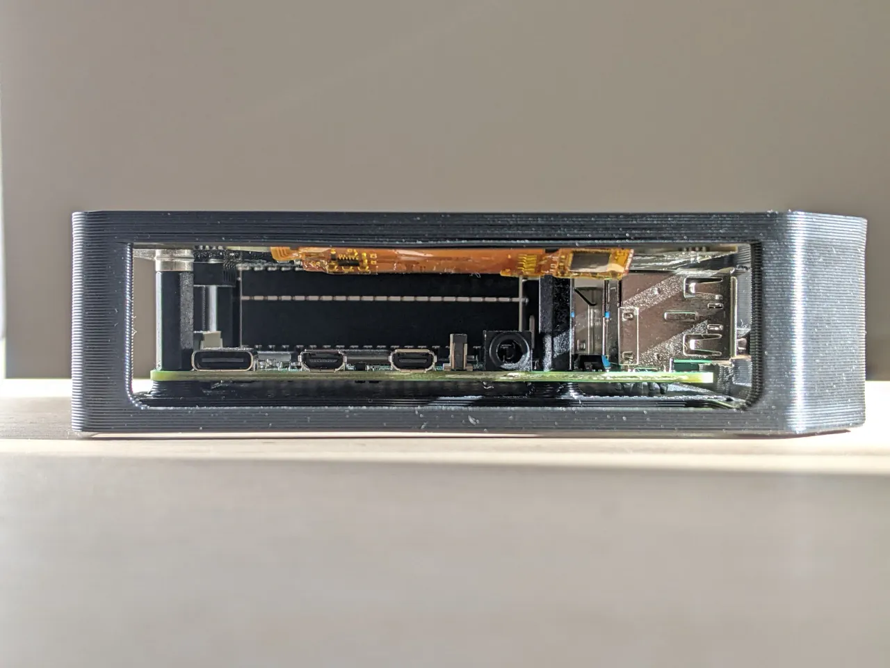 Raspberry pi 4 + HyperPixel 4.0 square case by Tom Ben | Download free STL model | Printables.com