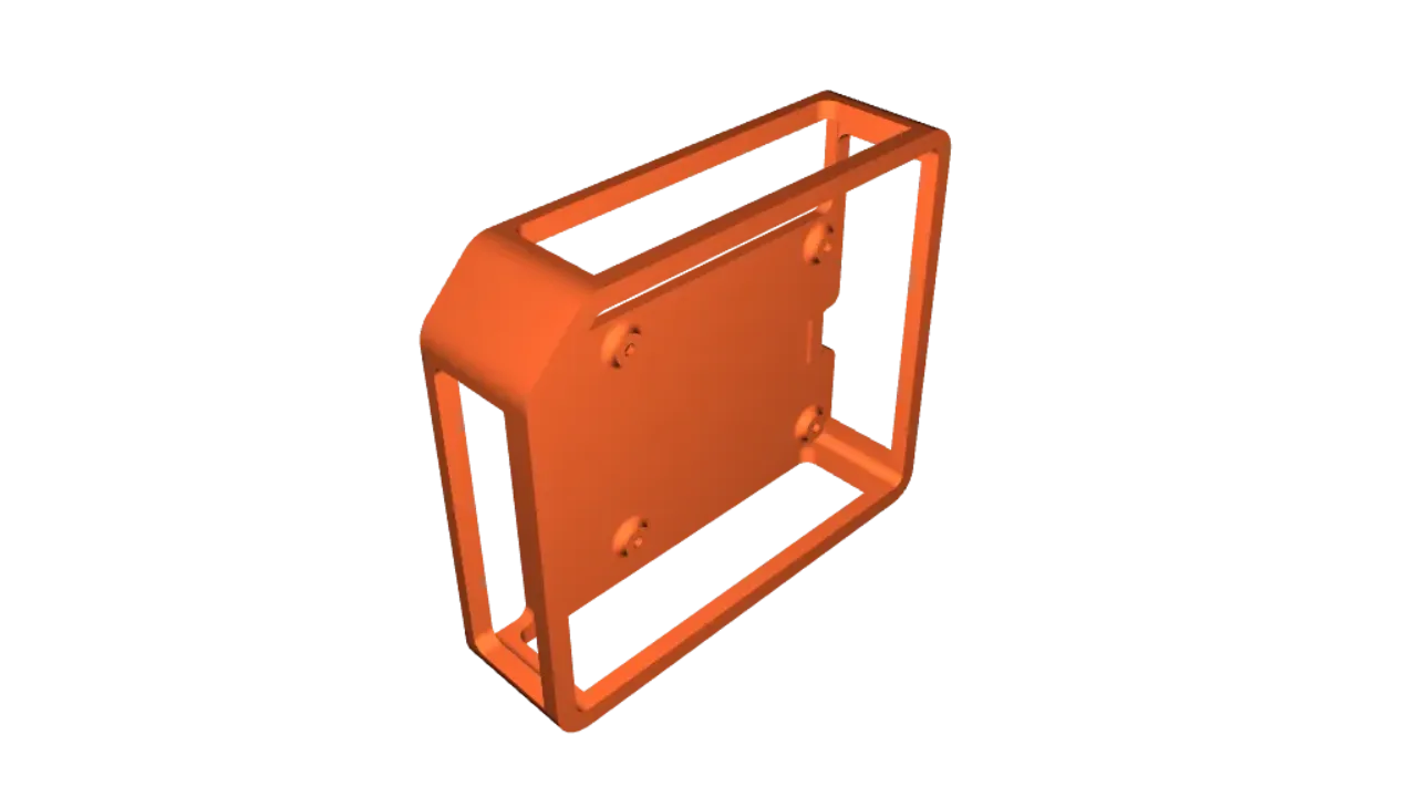 Raspberry pi 4 + HyperPixel 4.0 square case by Tom Ben | Download free ...