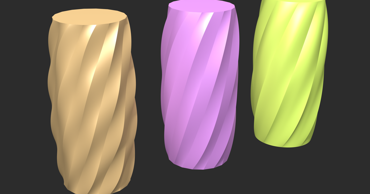 Creasy vases by rorys3D | Download free STL model | Printables.com