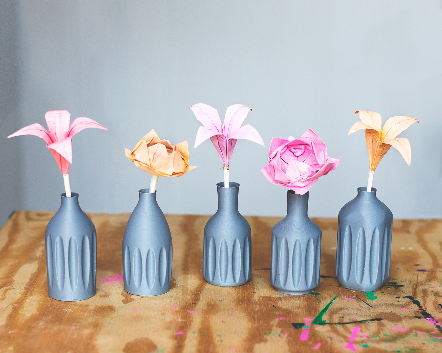 milk bottle bud vases (vase mode) by Catdad Workshop | Download free STL model | Printables.com