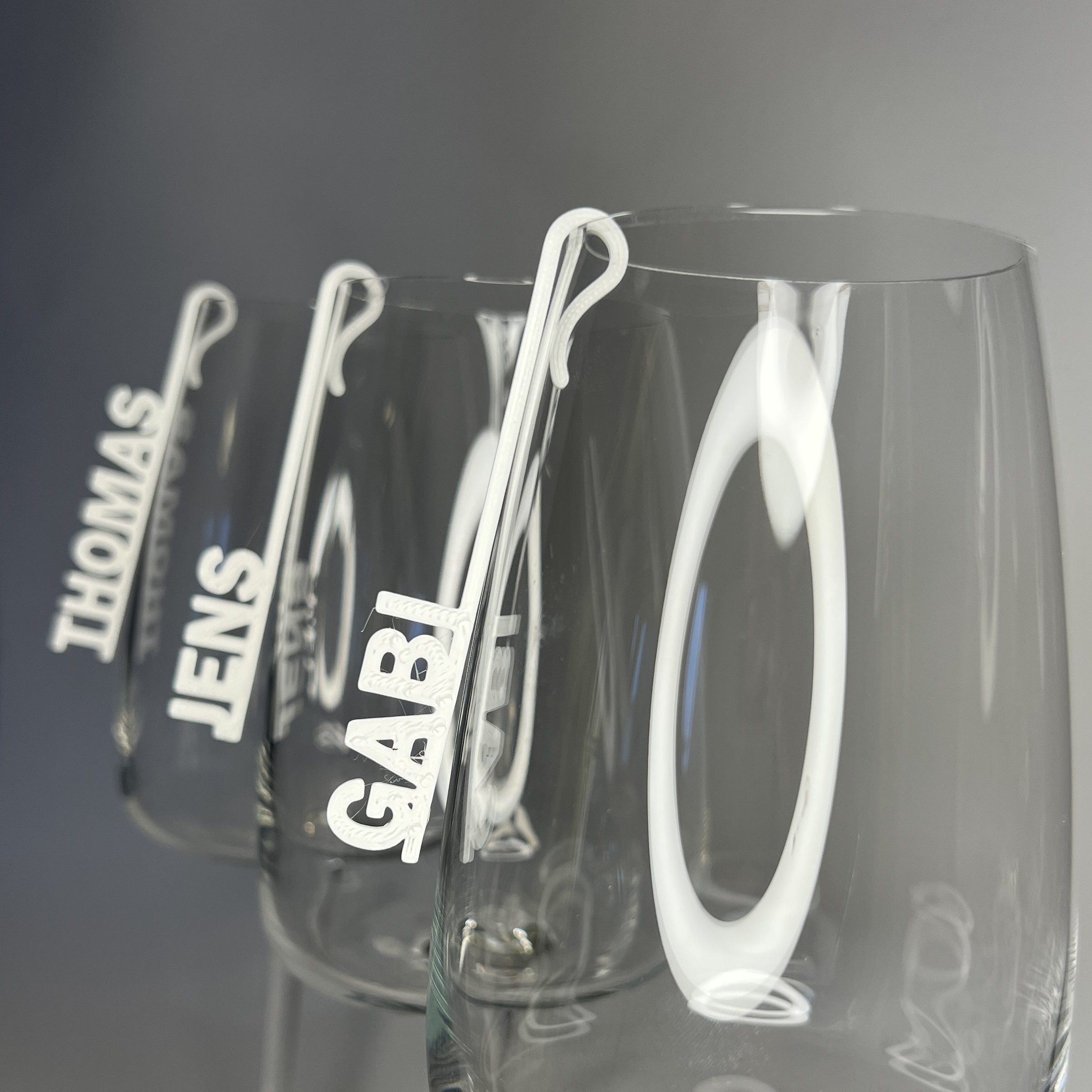 Individual Nametag for glasses and cups (Wedding Decor) by Lars ...