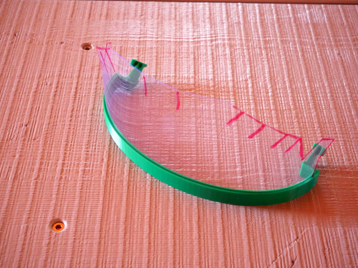 Top Cover Retrofit Splashguard for "3D Face shield - A4 binding sheet ...