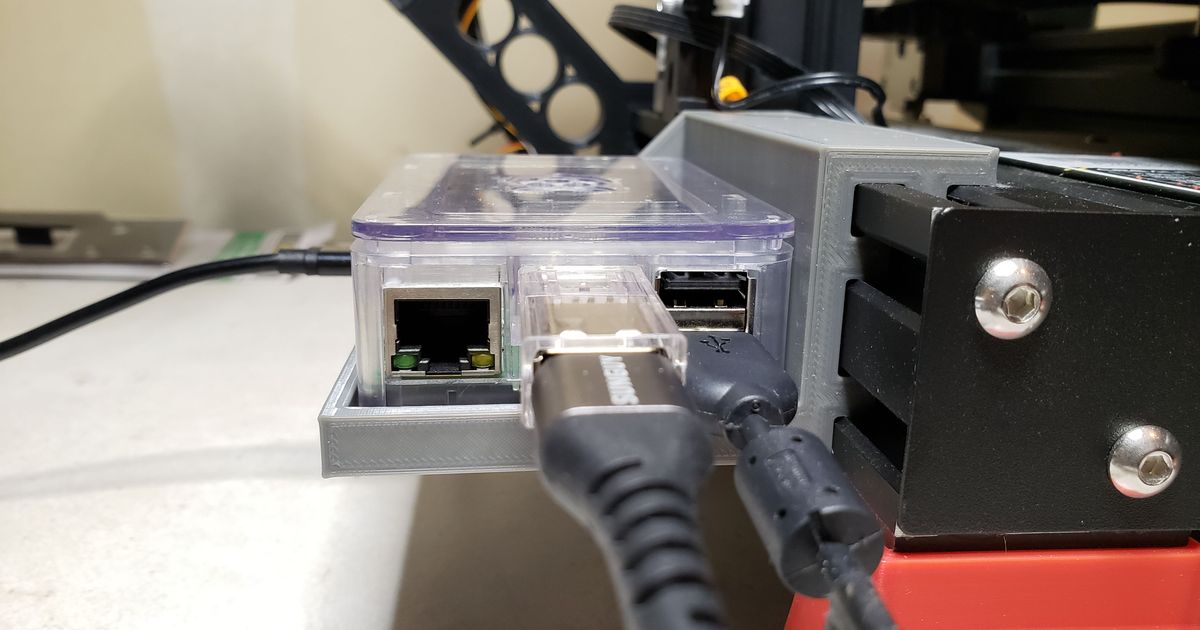 Ender 3 v2 Side Tray for Raspberry Pi 3 + Canakit case by ub3rmario ...
