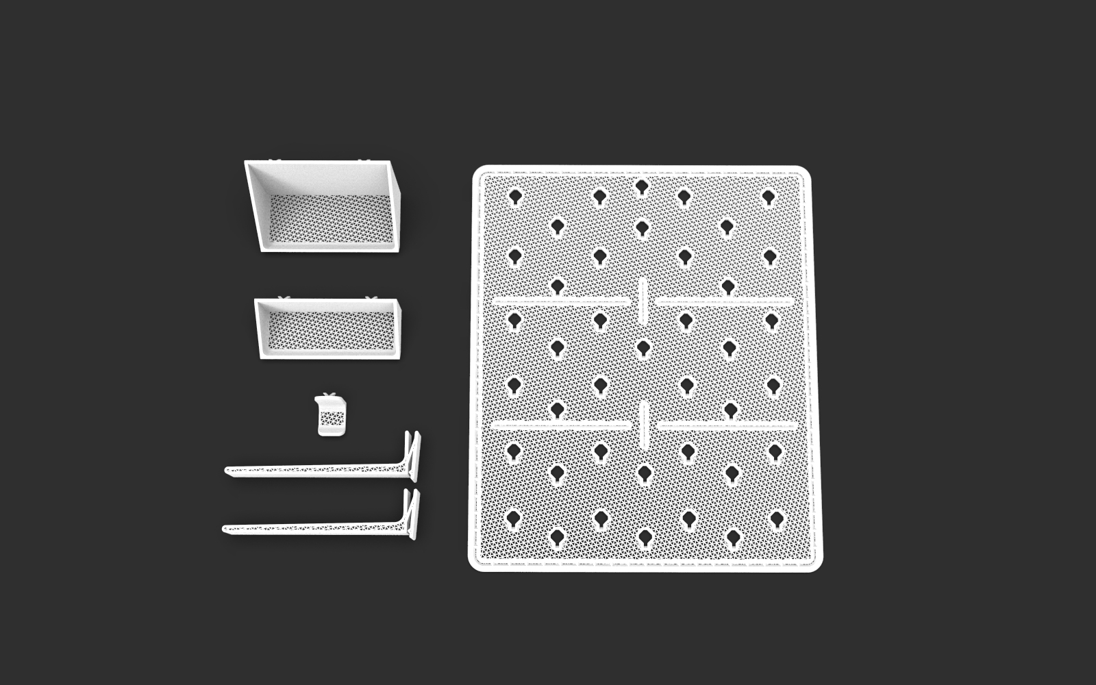 Modular pegboard organizer by Ferototh | Download free STL model ...