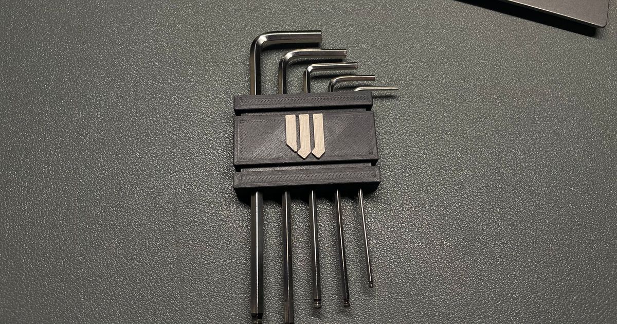 Hex Wrench Holder for 1.5mm, 2mm, 2.5mm, 3mm, and 4mm by Will ...