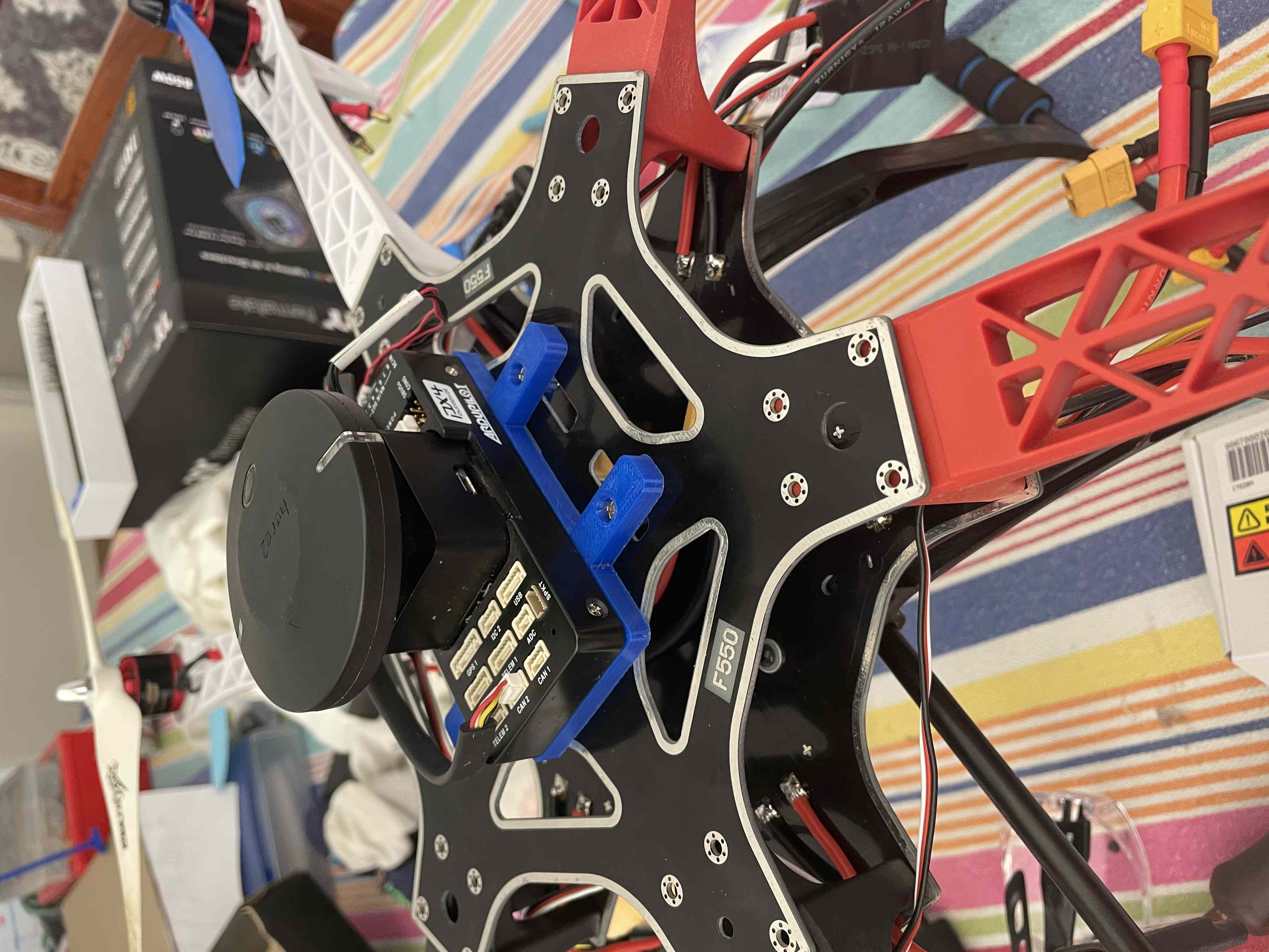 Pixhawk Cube Mount Bracket F550 by darksplat | Download free STL model ...