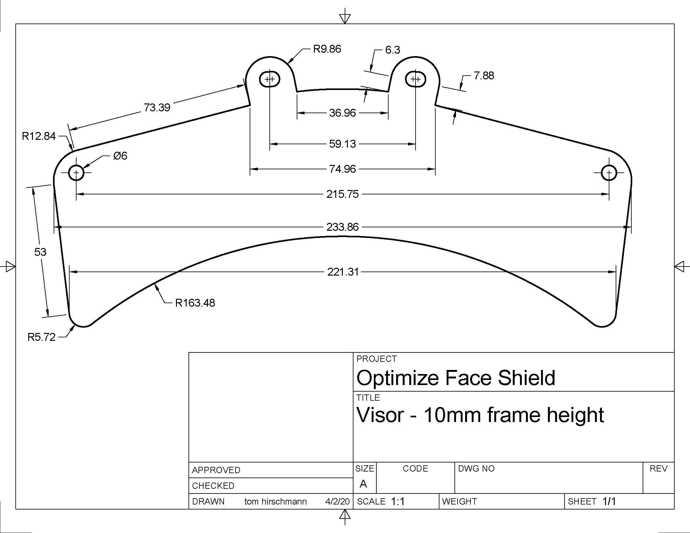 Add-on Top Shield/Visor - US/A4 by FlyBy Tom | Download free STL model ...