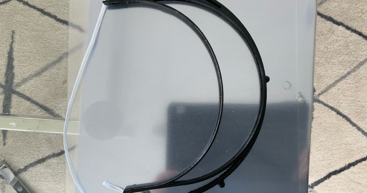 USA thin face shield rc3 by Hsiu | Download free STL model | Printables.com