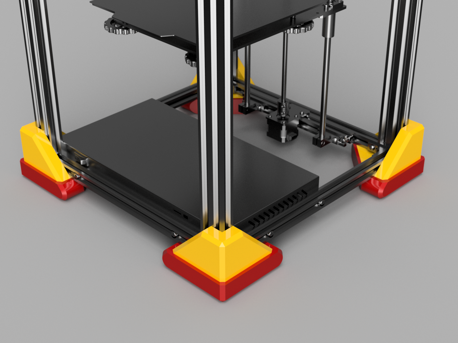 Ender 5 Riser Feet 30mm PLA+TPU by George | Download free STL model ...