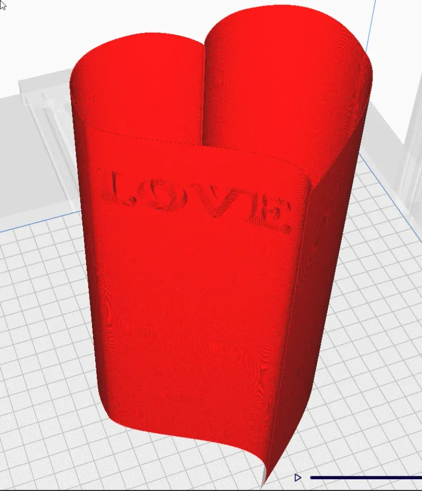 The "LOVE Heart Vase" by Johination | Download free STL model ...