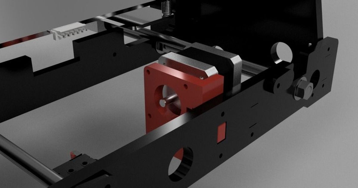 Anet A8 Y axis support with dumper by EloRaf | Download free STL model ...