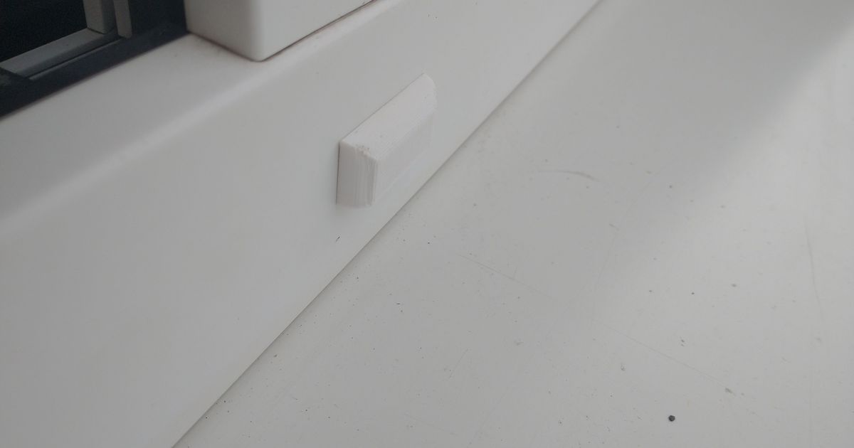 PVC window drainage cover/cap by PastelIndustries | Download free STL ...