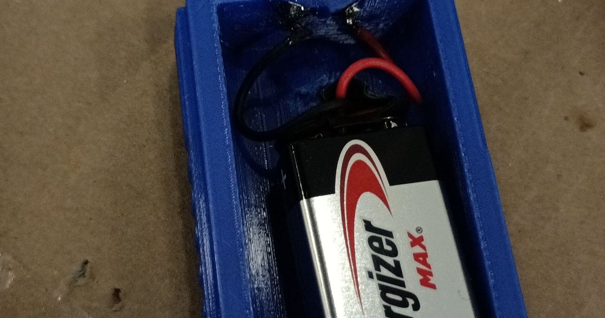 Baofeng UV5r 9 volt battery holder by alaskalinuxuser | Download free ...