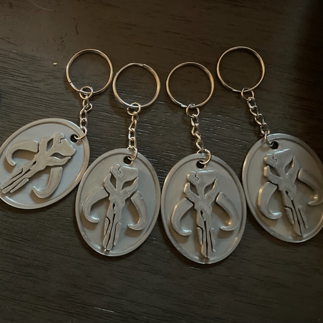 Mandalorian Symbol keychain by MikeIEA | Download free STL model ...