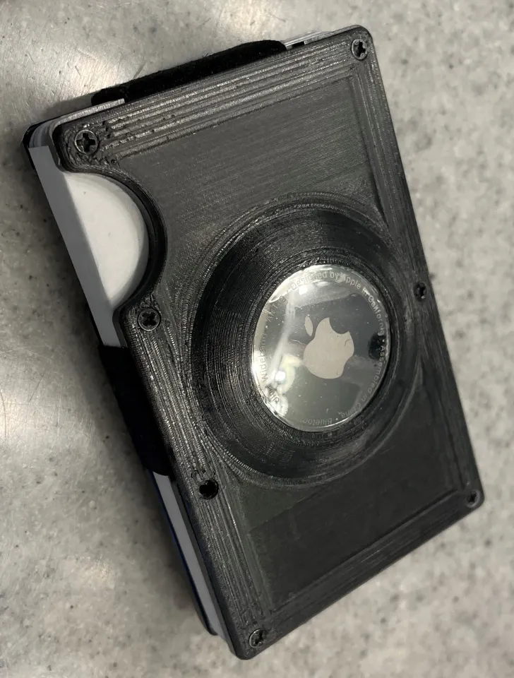 Curvy ridge wallet airtag holder by Gard7 | Download free STL model ...