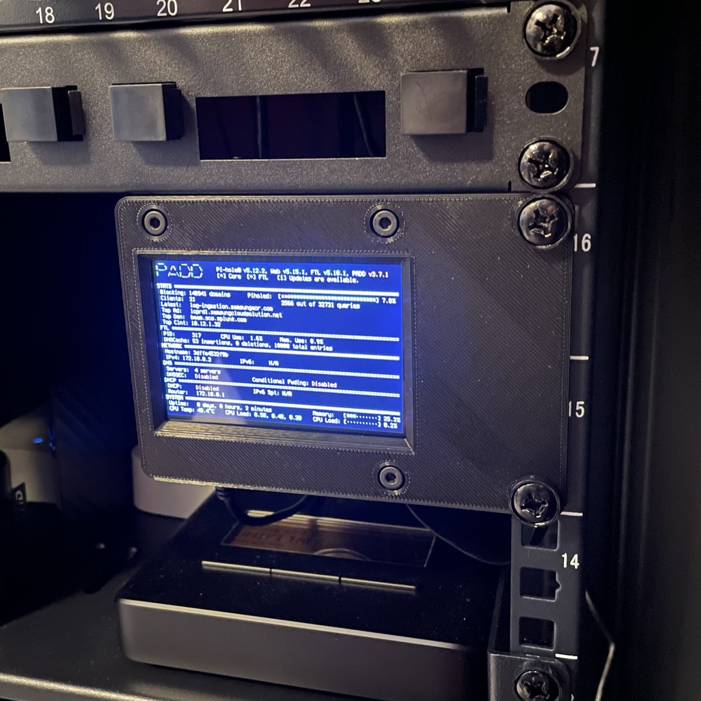 Raspberry Pi 3 & PiTFT 3.5" Rack Mountable Enclosure by BobtheGreatII ...