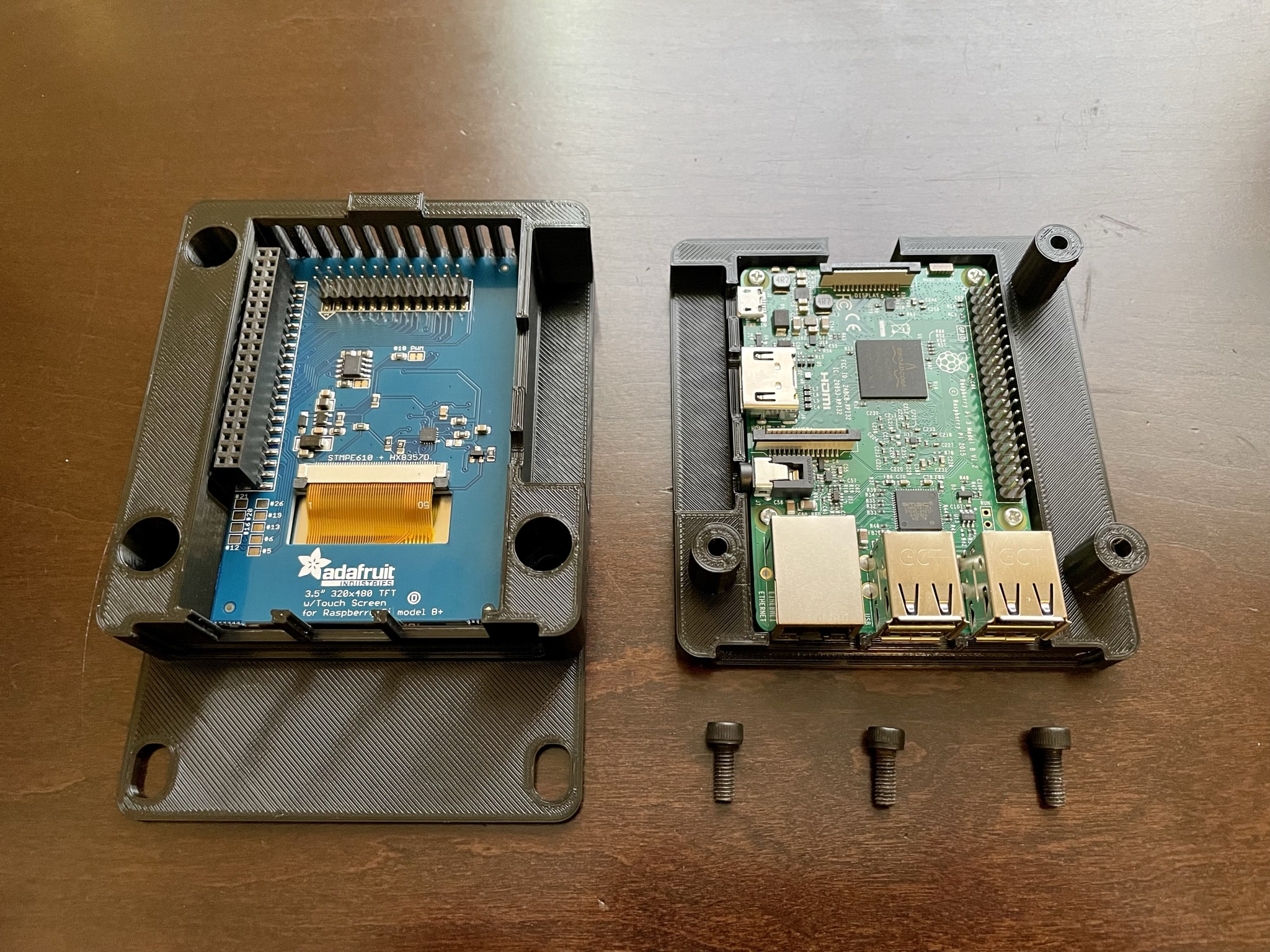 Raspberry Pi 3 & PiTFT 3.5" Rack Mountable Enclosure by BobtheGreatII ...