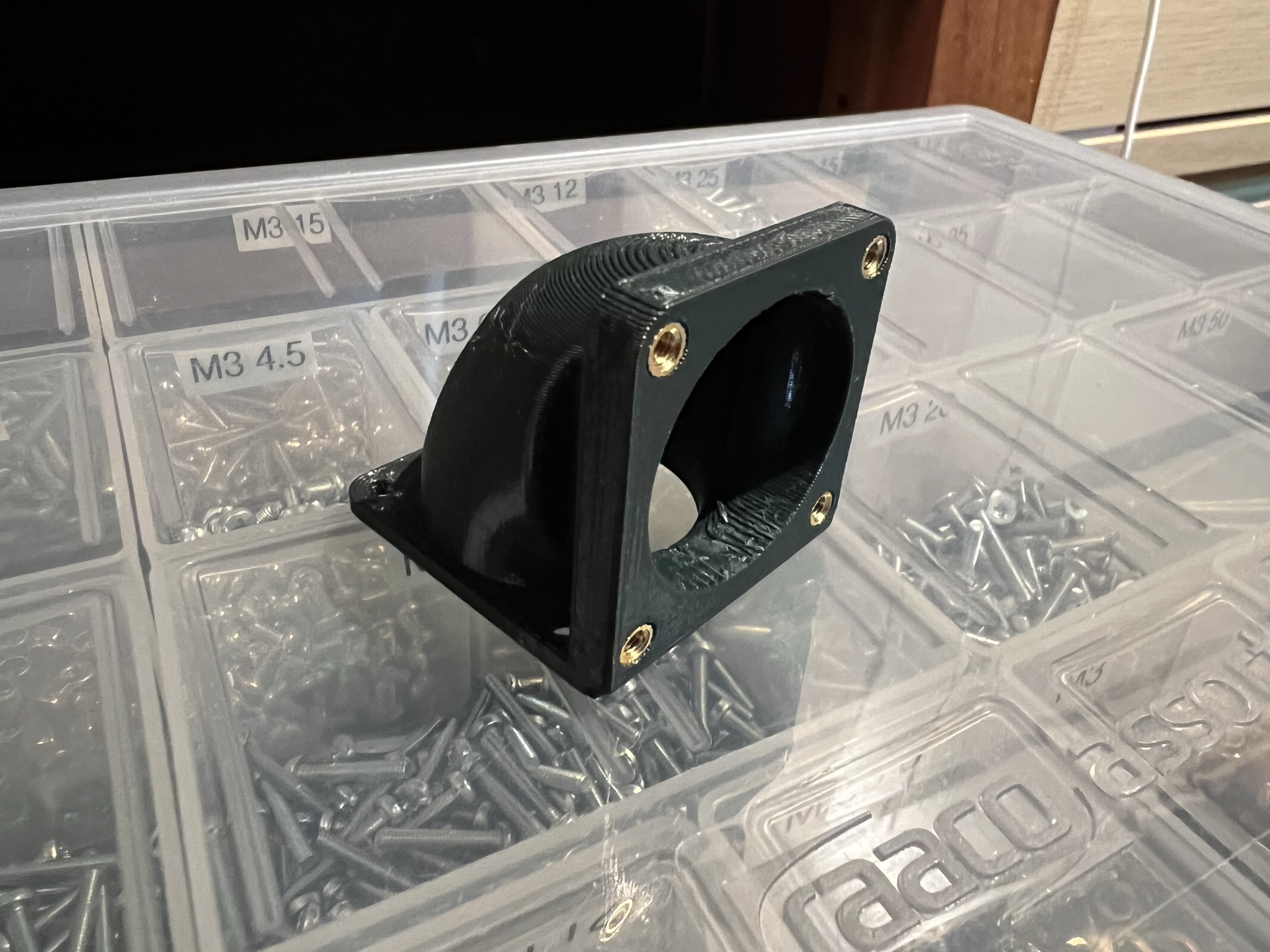 40mm right angle fan adapter for 10mm fan mount by aeberbach | Download ...