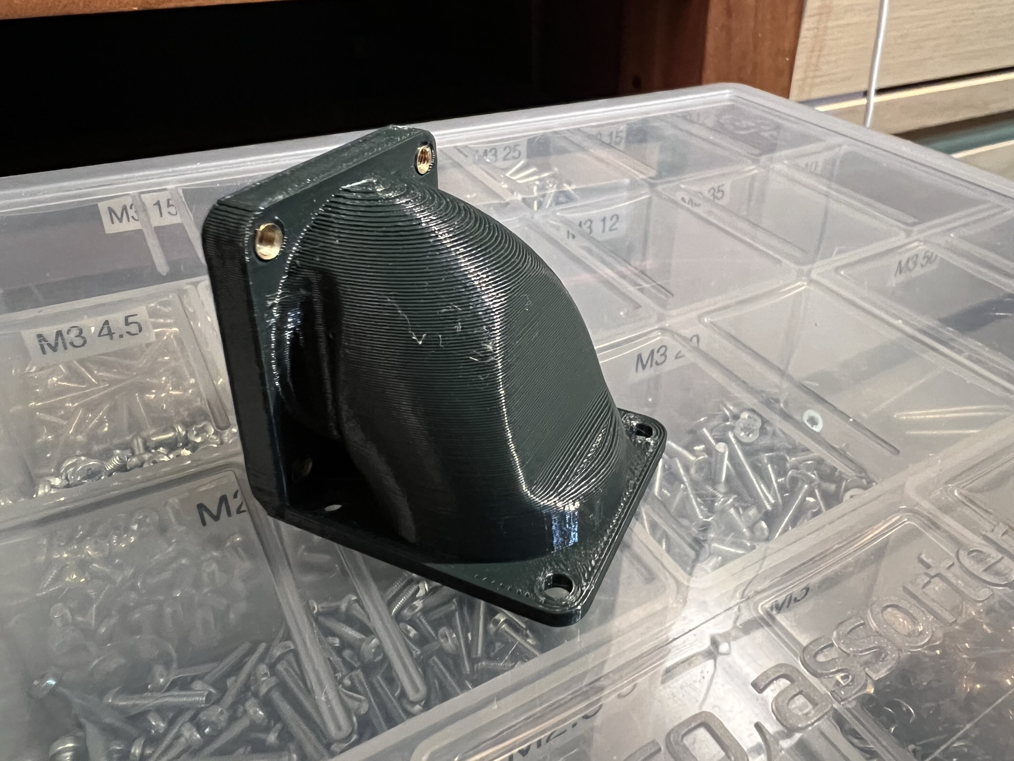 40mm right angle fan adapter for 10mm fan mount by aeberbach | Download ...