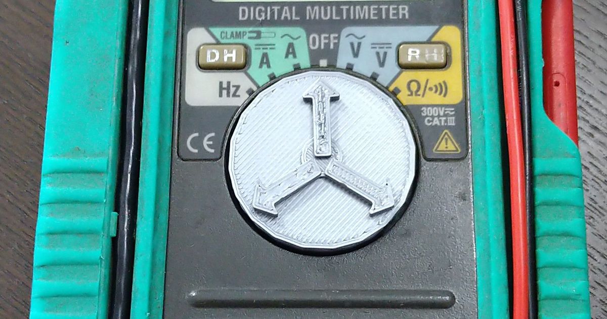 multimeter knob kewmate 2000 by salchichahot | Download free STL model ...