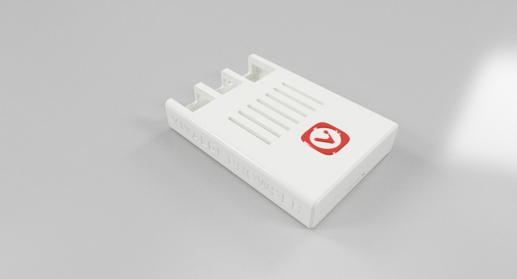 Vivaldi Browser Raspberry Pi Case by Atle | Download free STL model ...