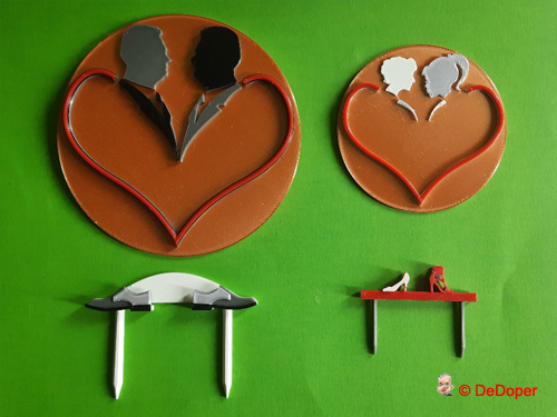 Cake toppers for man and man and for woman and wife by Dedoper ...