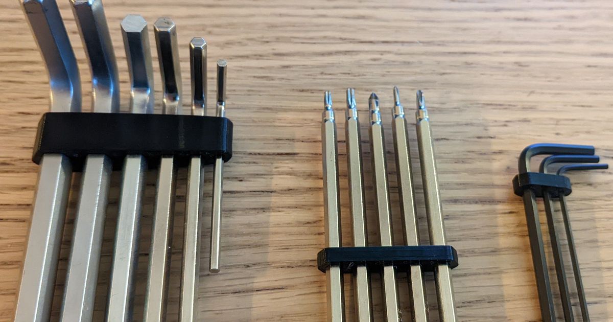 Parameterized Allen Key Holder by xopn | Download free STL model ...