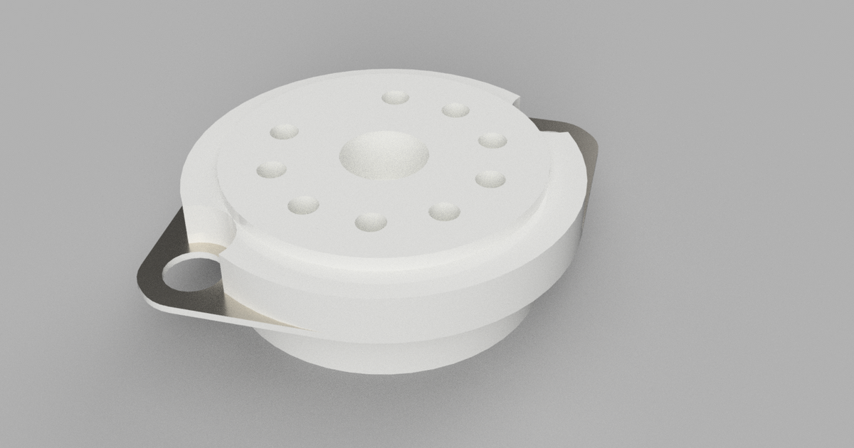 Octal vacuum tube socket dummy by PastelIndustries | Download free STL ...