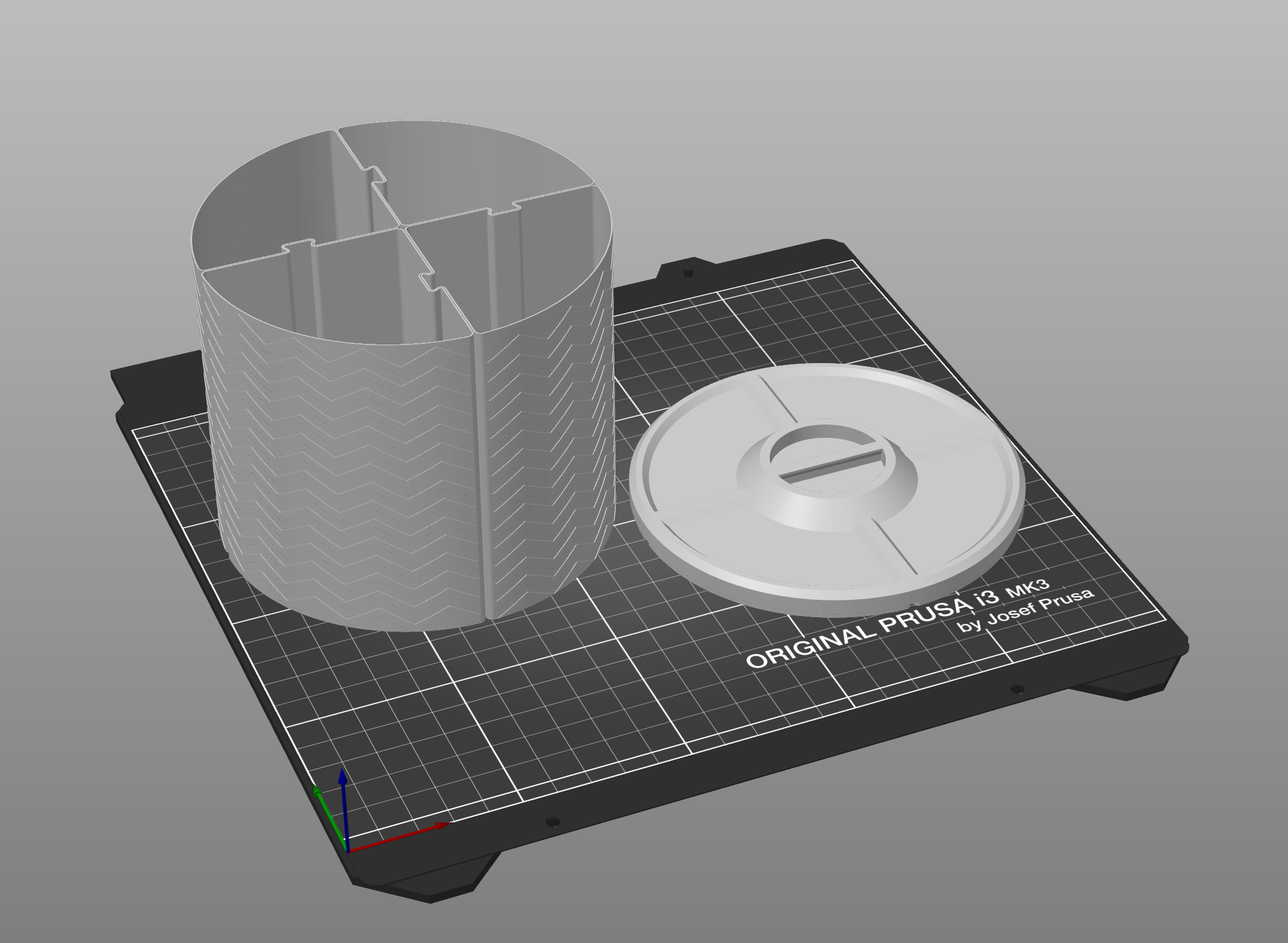 Stackable vase with lid and inlays by 3D_print_de | Download free STL ...