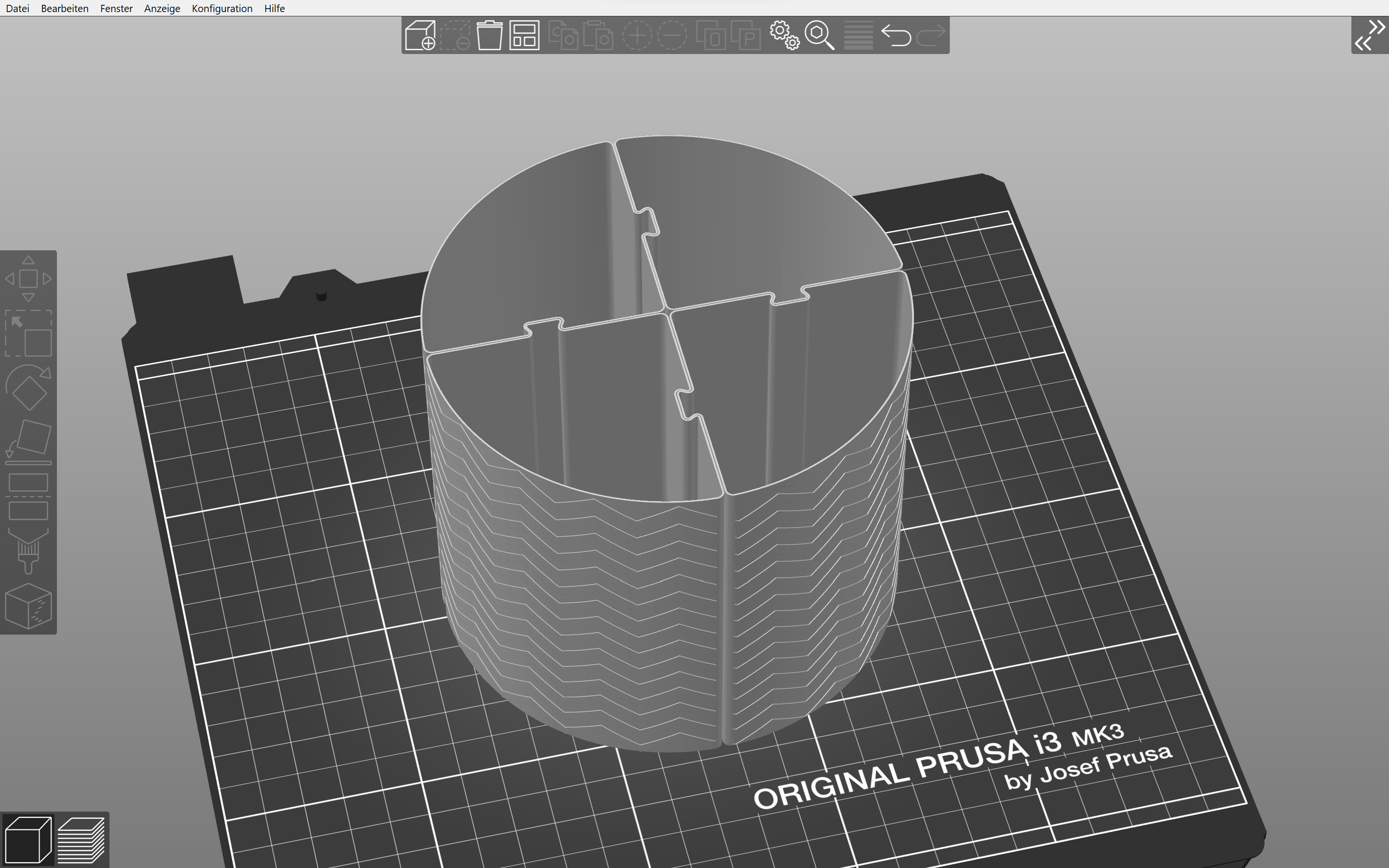 Stackable vase with lid and inlays by 3D_print_de | Download free STL ...