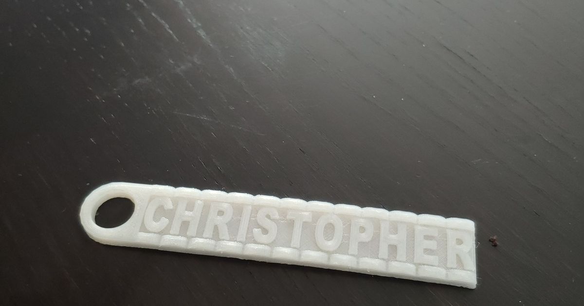 Christopher Keychain by Gary | Download free STL model | Printables.com