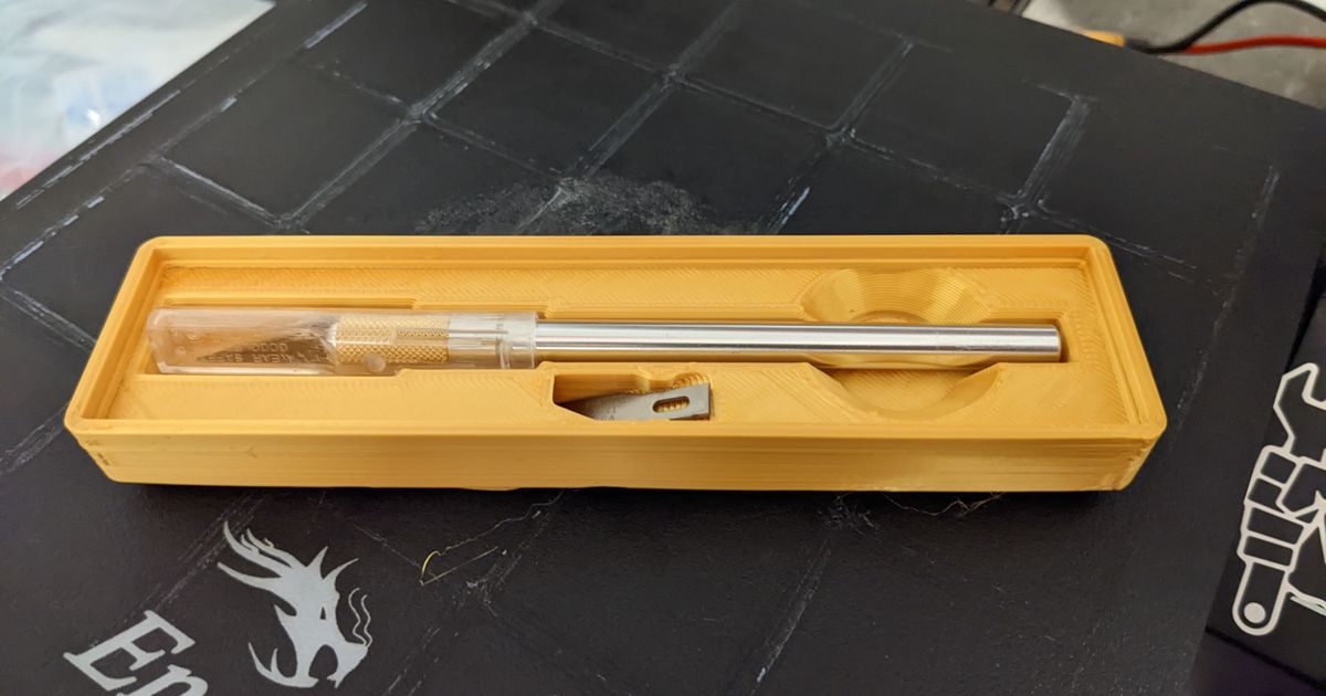 Stackable Exacto and blade grid by Kwak | Download free STL model ...